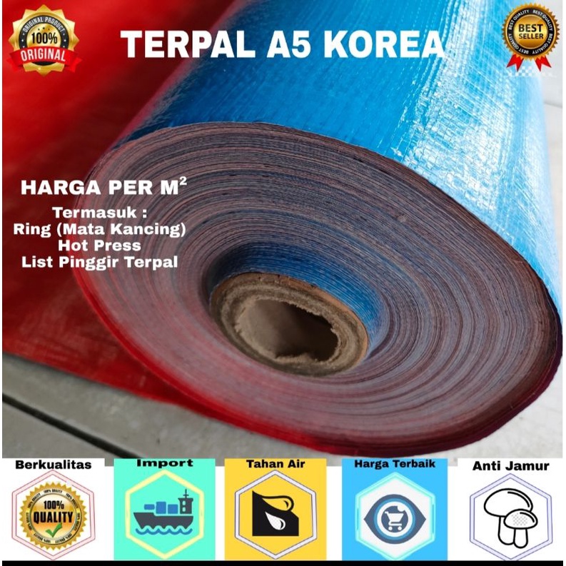 Jual Terpal A5 Ukuran 2x20 Korea Super Tebal | Shopee Indonesia