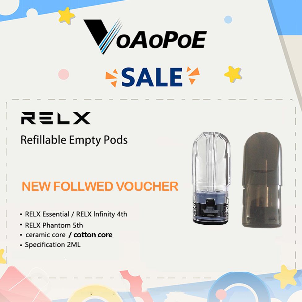 Jual PREMIUM RELX COMPATIBLE INFINITY&ESSENTIAL relx Refill Empty pod ...