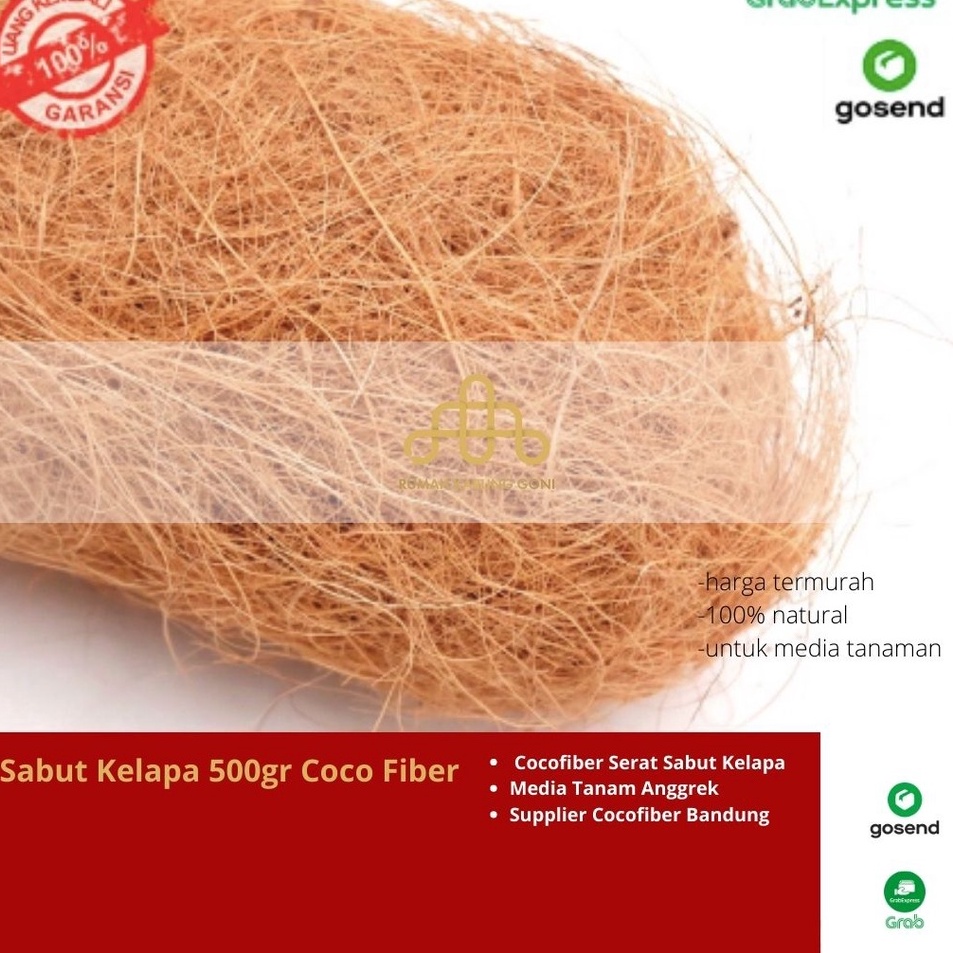 Jual Terkini Sabut Kelapa 500gr Coco Fiber - Cocofiber Serat Sabut ...