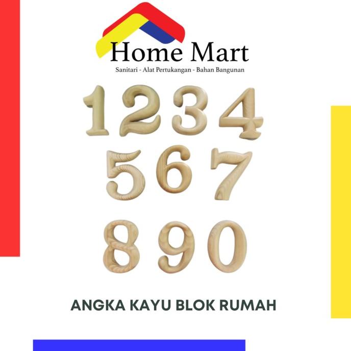 Jual Huruf Alphabet Angka Kayu Blok Nomor Rumah Wooden Letter | Shopee ...
