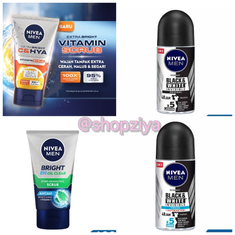 Jual NIVEA Men Facial Foam 100ml(facial foam & Nivea roll on 50 ml) | Shopee Indonesia