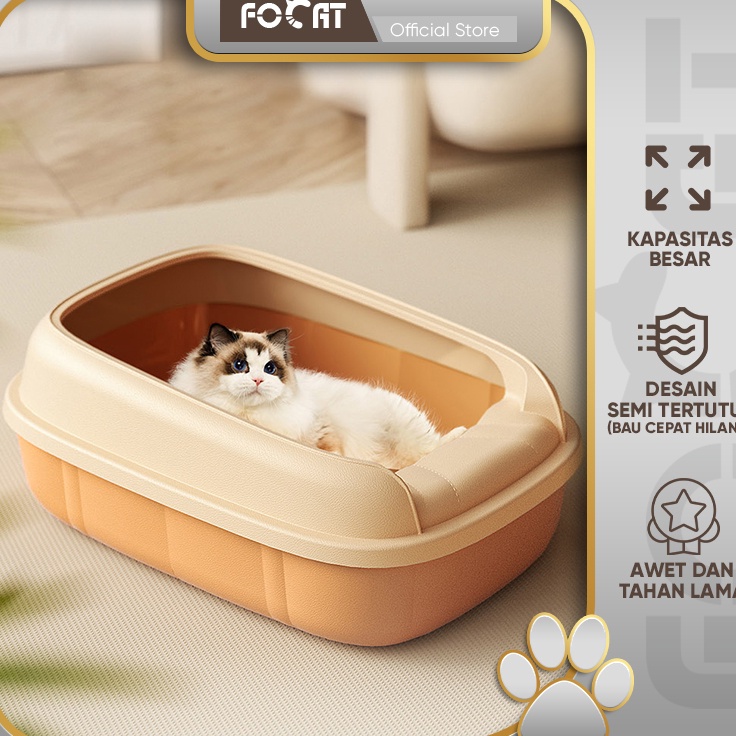 Jual Harga Termurah FOCAT Litter Box Kucing Besar M27 Toilet Kucing ...