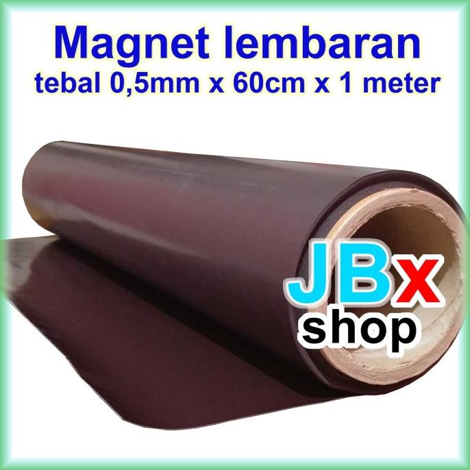 Jual Rubber Magnet Sheet Lembaran Roll Hitam Tebal 0.5Mm X 60Cm X 100Cm | Shopee Indonesia