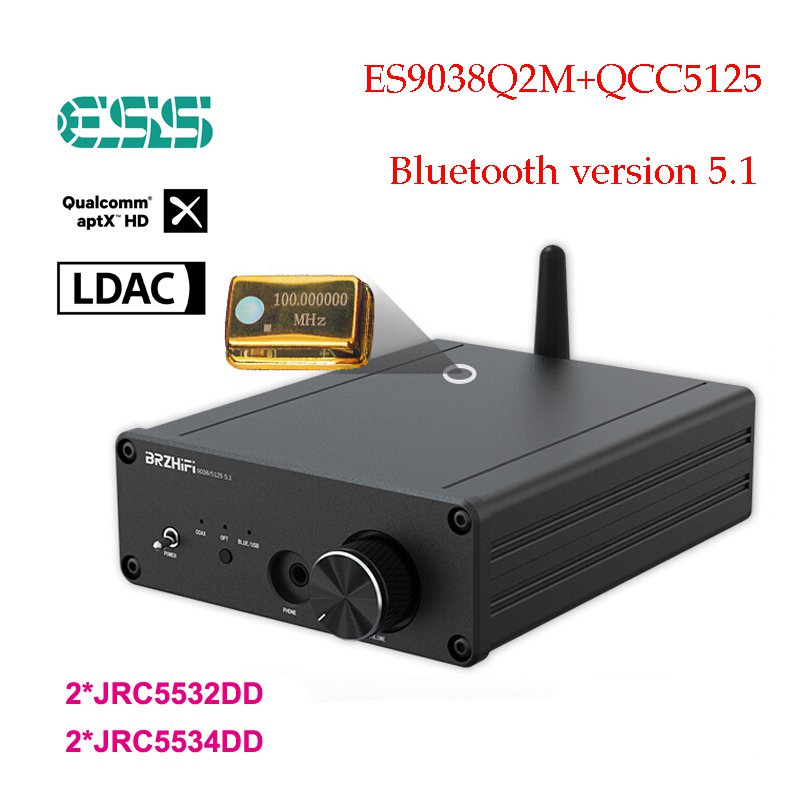 Jual &QCC5125 Bluetooth 5.1 Receiver ES9038Q2M Audiophile Decoder ...