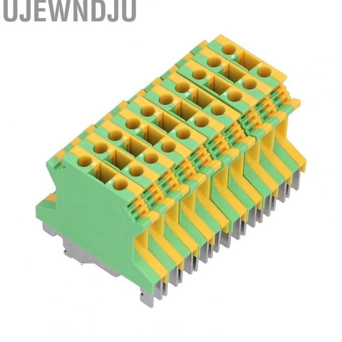 Jual Ujewndju 2 Channel Grounding Terminals Good Conductivity 32A DIN ...