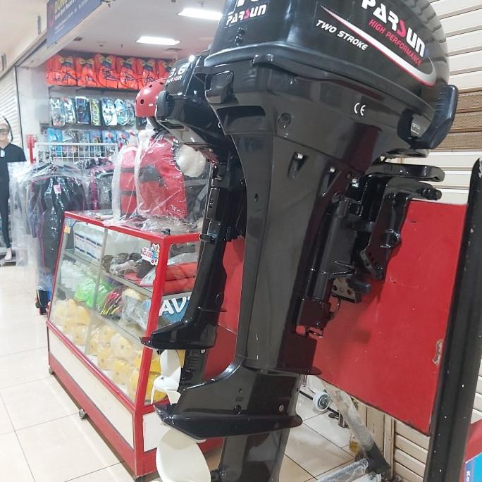Jual Mesin tempel outboard motor 15 pk merk parsun (copy yamaha)short | Shopee Indonesia