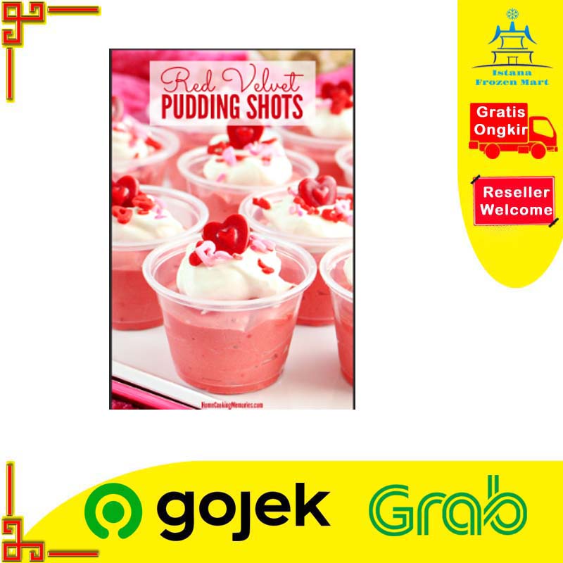 Jual Puding Bubuk / Pudding Susu Red Velvet 110gr - NUTRIJELL | Shopee ...