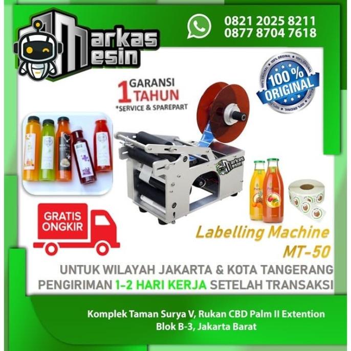 Jual Mesin Labeling Botol Tempel Lebel/Sticker pada Botol MT-50 ...