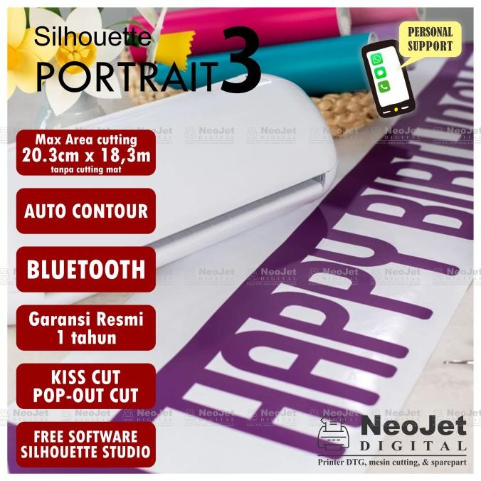 Jual Mesin Cutting Sticker Silhouette Portrait 2 Craft Hobby Sablon ...