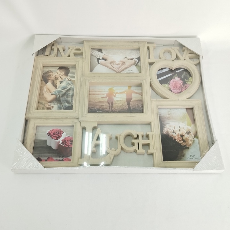 Jual Frame Foto/Bingkai Foto Pajangan Kolase 6 Foto Dekorasi Dinding ...