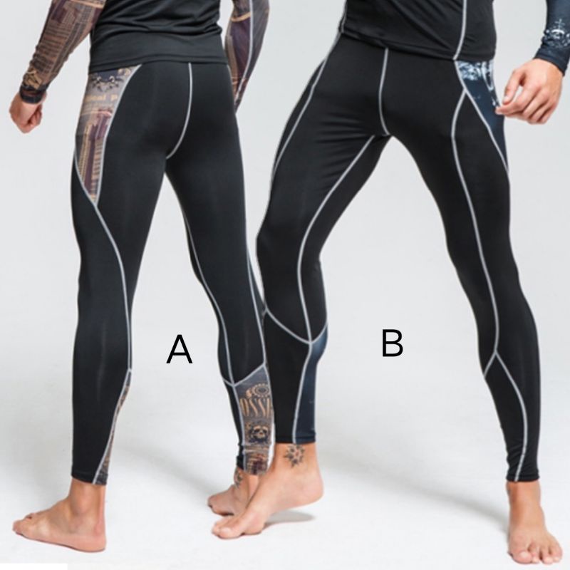 Jual Legging Panjang Sports Pria Legging Kompresi Elastis | Shopee ...