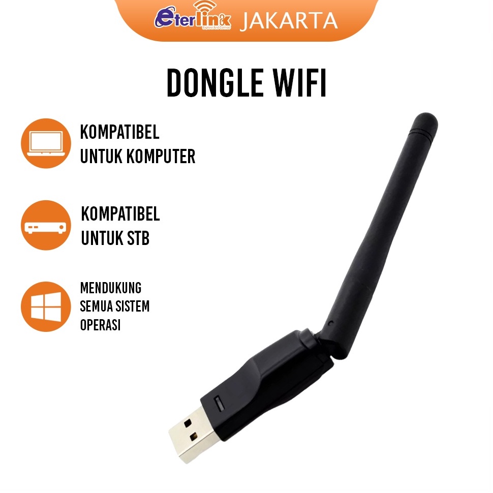 Jual Bestseller.. Wifi Wireless Adapter Receiver Komputer PC Laptop MT 7601 150Mbps Antena USB ...