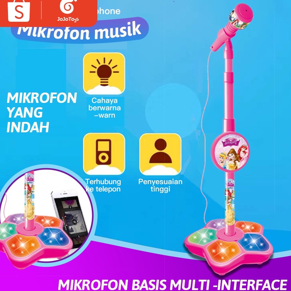 Jual STOK TERBARU JOJOTOY Mainan Anak Music Microphone Super Singer MP3 ...