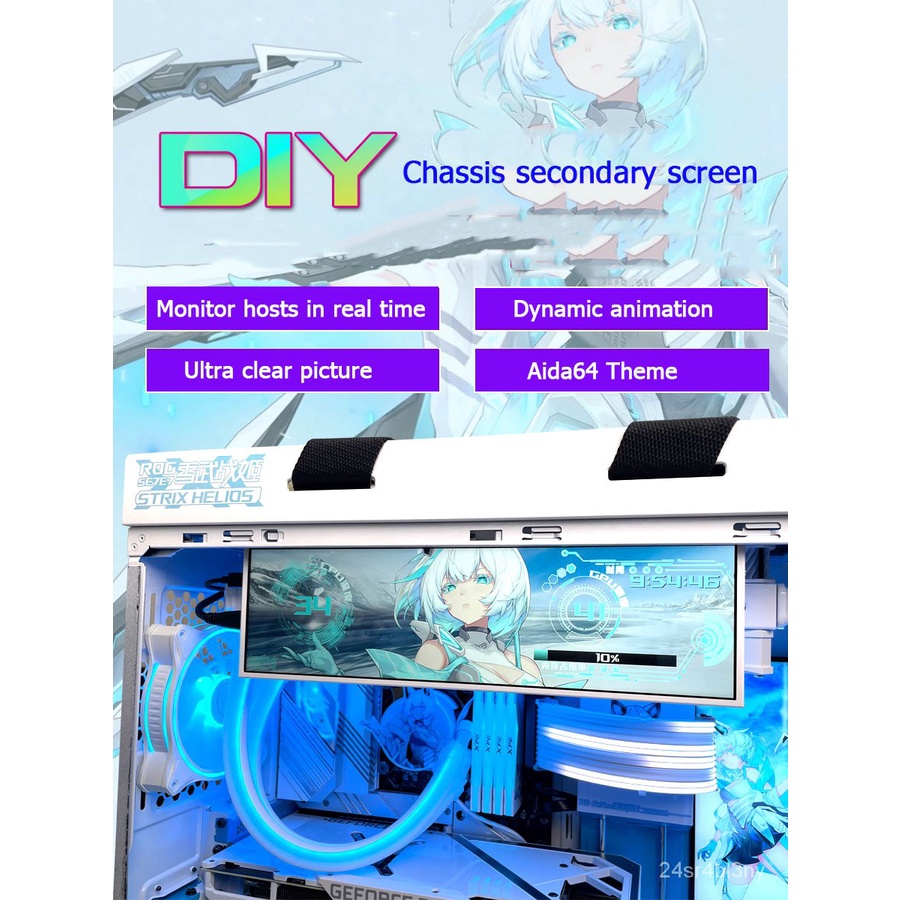 Jual &Chassis secondary screen Computer hardware temperature monitoring ...
