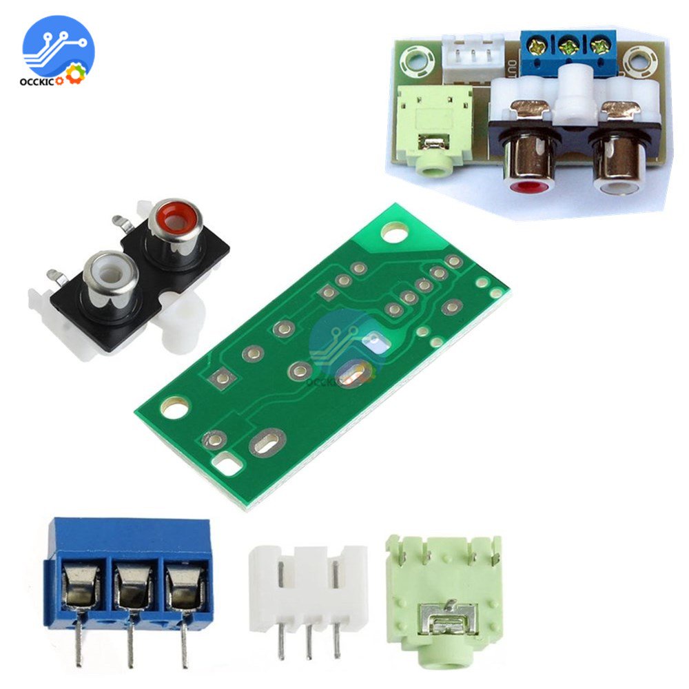 Jual &Audio Switch Board DIY Kit 3.5mm Jack Input RCA Block For ...