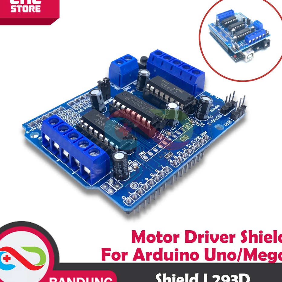 Jual Paling Popular L293 L293D MOTOR DRIVER SHIELD FOR ARDUINO MEGA UNO ...