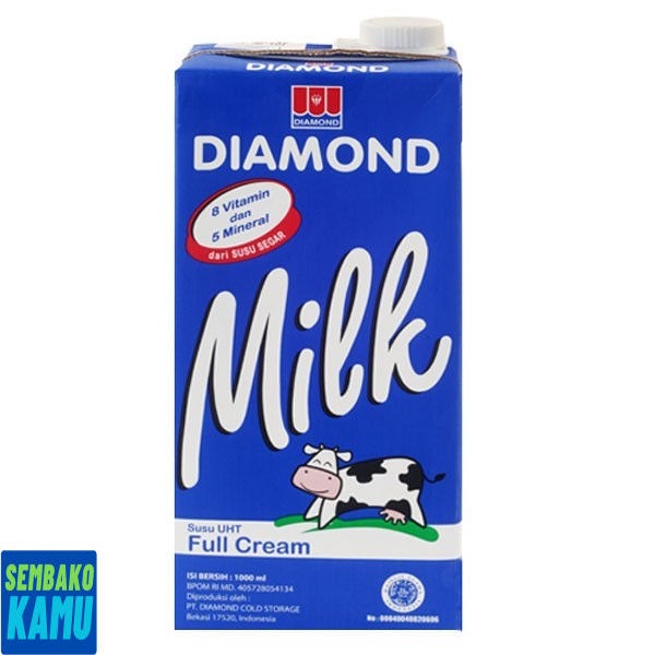 Jual Diamond Milk Uht Full Cream 1 Liter - Susu | Shopee Indonesia