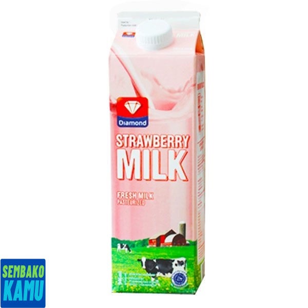 Jual Diamond Plm Strawberry 946 ml - Susu | Shopee Indonesia