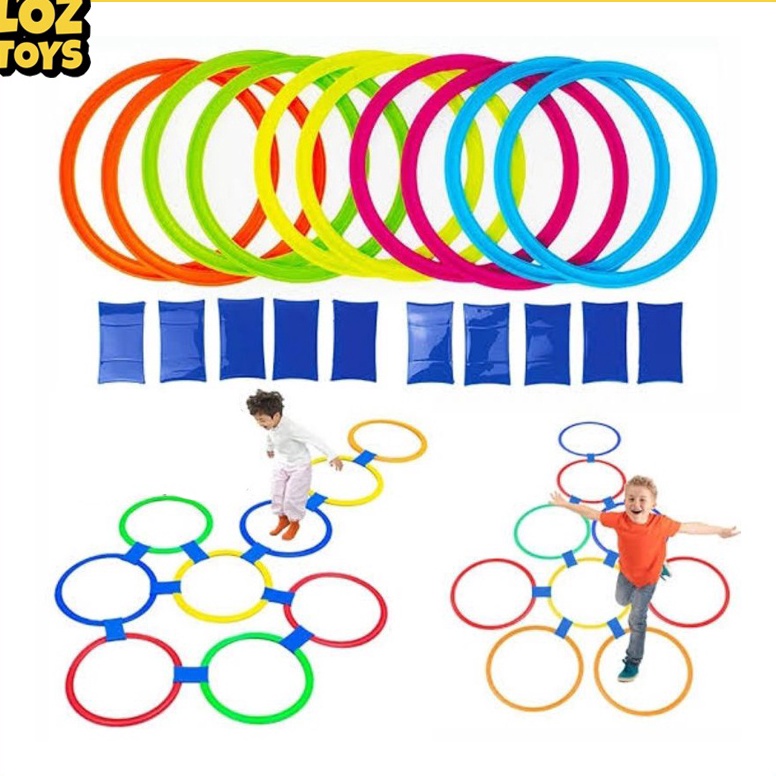 Jual STOK TERBARU LOZTOYS Mainan Jumping Ring Anak / Mainan Hopscotch ...