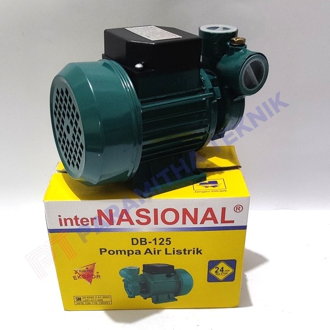 Jual POMPA AIR LISTRIK SNI / MESIN POMPA NON OTOMATIS INTERNATIONAL DB-125 | Shopee Indonesia