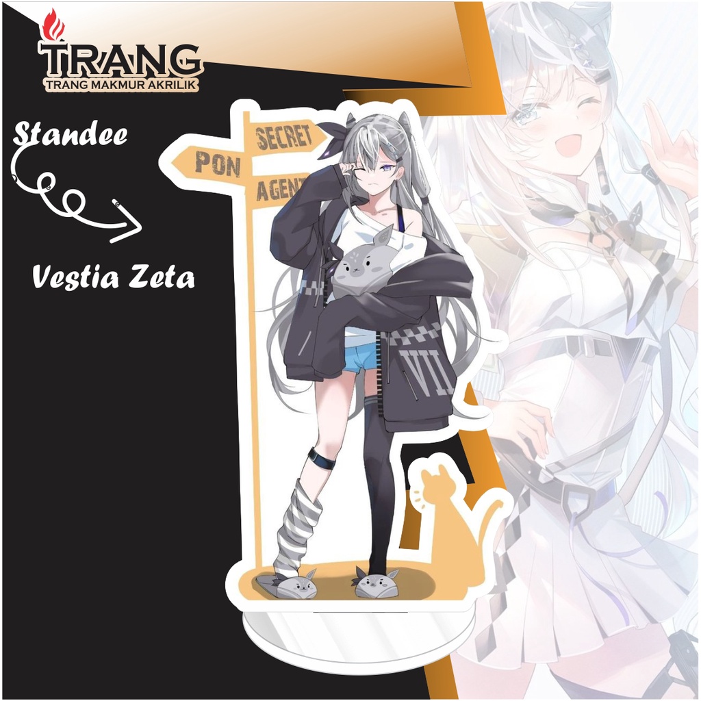 Jual Standee Figure Akrilik Vestia Zeta Hololive / Standing Action figure Acrylic Vestia Zeta ...