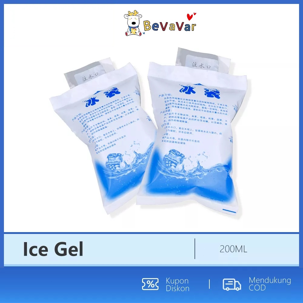 Jual BEVAVAR Ice Gel Pack Bag Jelly Es Pack 200 Ml Untuk Cooler Bags ...