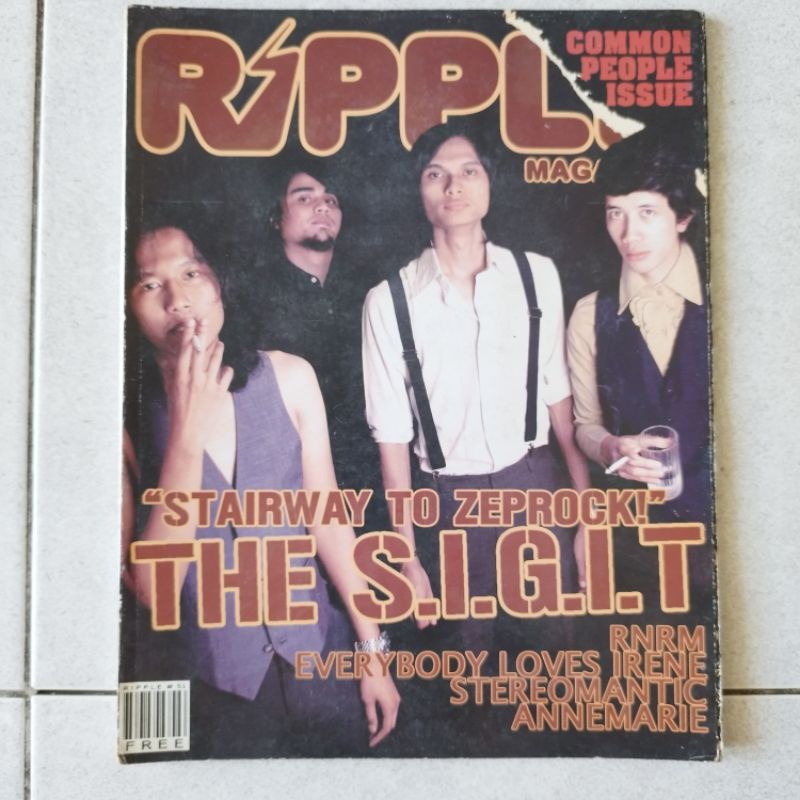 Jual Majalah Ripple cover THE SIGIT, album-album pilihan SERINGAI ... Jual Majalah Ripple cover THE SIGIT, album-album pilihan SERINGAI ...