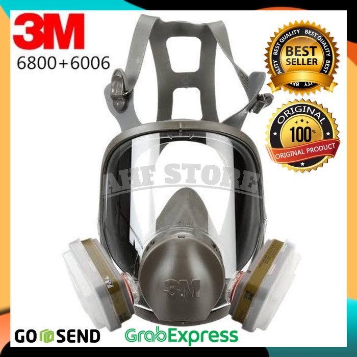 Jual ALAT KESELAMATAN ORIGINAL MASKER RESPIRATOR 3M 6800 FULL FACE 6001 2091 2097 6006 ORI ...