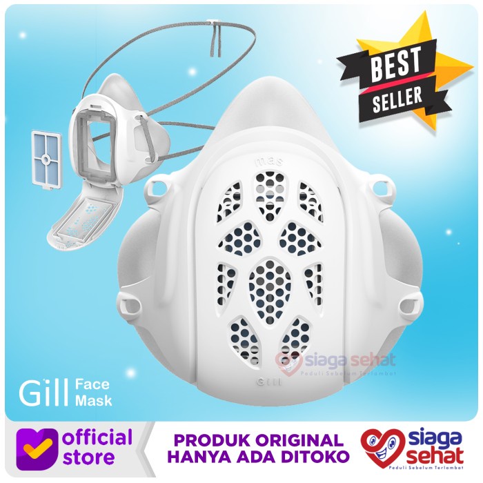 Jual ALAT KESELAMATAN GILL FACE MASK REUSABLE RESPIRATOR - MASKER PAKAI ...