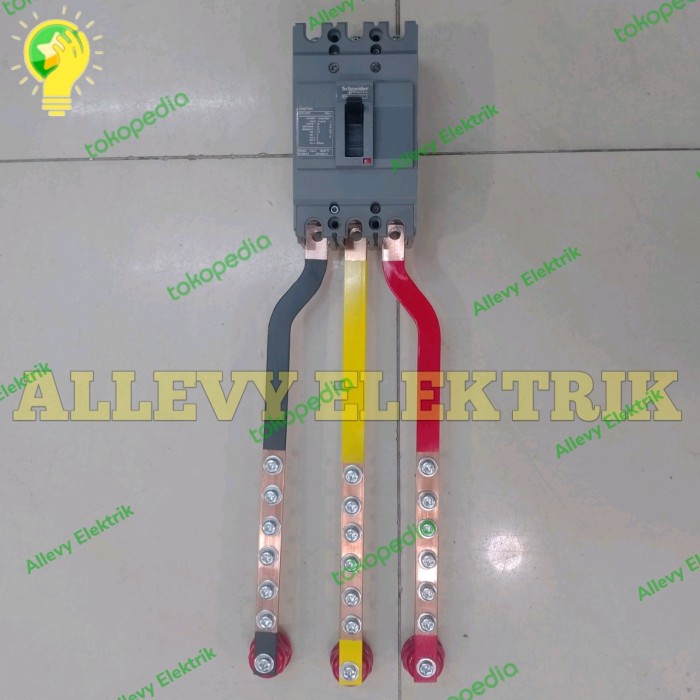 Jual Sepaket Busbar Rst 3X15 Untuk Mccb Max 100A Bestseller Insulator ...