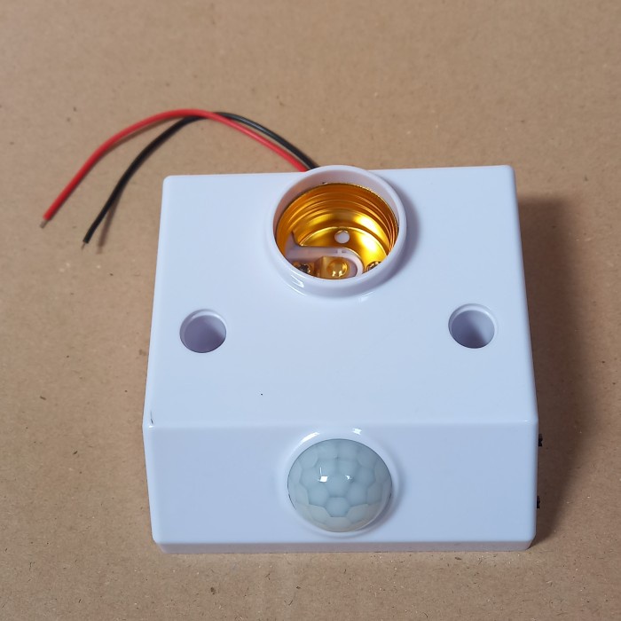 Jual Saklar Lampu Fitting Lampu PIR Tipe Radar ( sensor lebih tajam ...