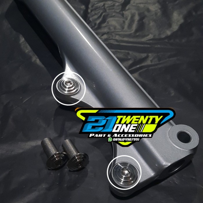 Jual New Baut Stainless Spiral Bracket Kaliper Rem Depan Mio Smile Soul Fino Kode 283 | Shopee ...