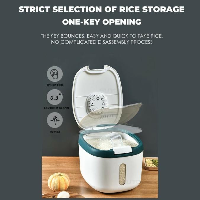 Jual Dispenser Beras/Container Beras/Box Beras/Dispenser Beras 5 Kg ...