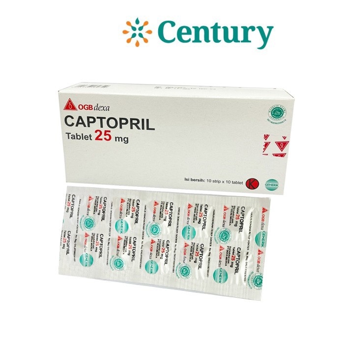 Jual Captopril 25 Mg 1 Strip 10 Tablet / Hipertensi / Darah Tinggi ...