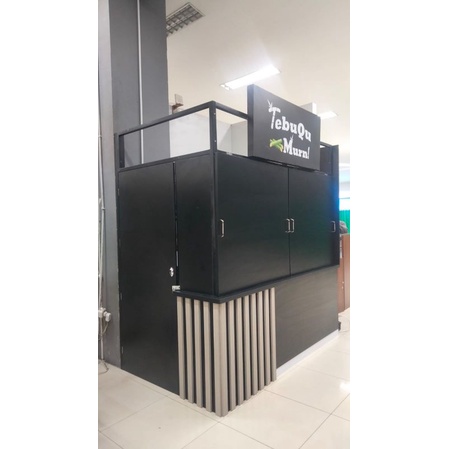 Jual Booth Mall / Booth Makanan/ Meja Kasir/ Meja Bar / Container Kayu ...