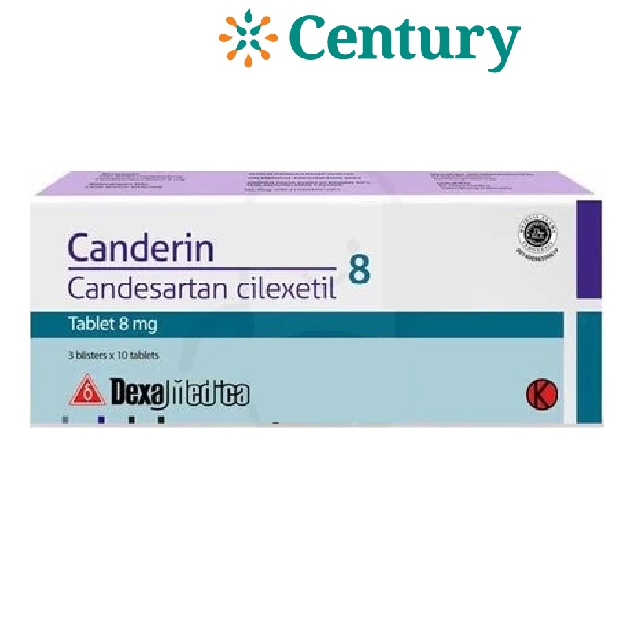 Jual CANDERIN 8 MG 1 STRIP ISI 10 TABLET / CANDESARTAN / HIPERTENSI ...