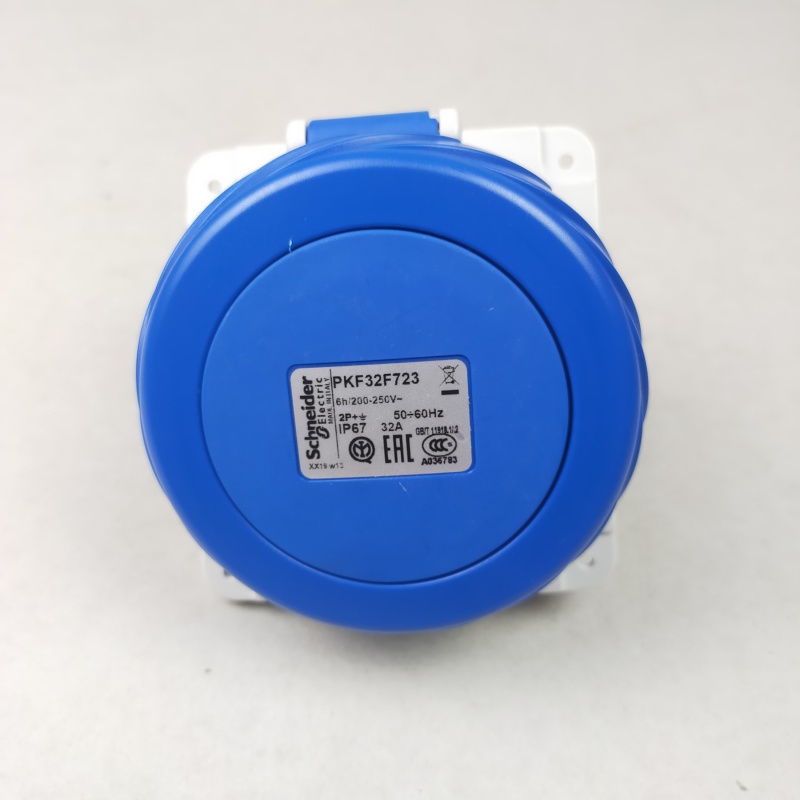 Jual Schneider PKF32F723 PratiKa Socket Screw Angled 2P + E 32A ~250vac ...