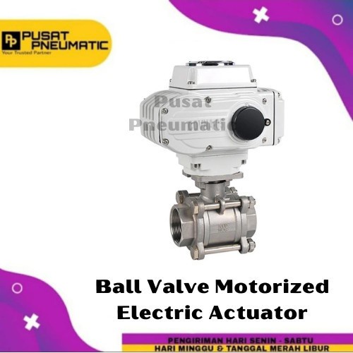 Jual 3/8" Motorized Electric Actuator On Off Ball Valve 3PC Body Size 3/8 Inch | Shopee Indonesia