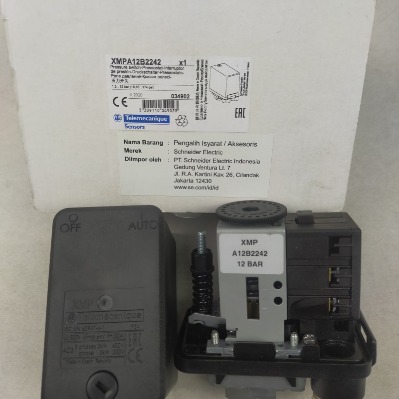 Jual Schneider XMPA12B2242 XMP pressure sensor 12 bar 2NC w/o control ...