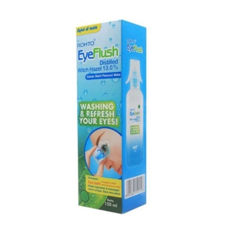 Jual ROHTO EYE FLUSH 150ML | Y-RINS EYE LIQUID 12Ml 1 BOX 10 BOTOL ...