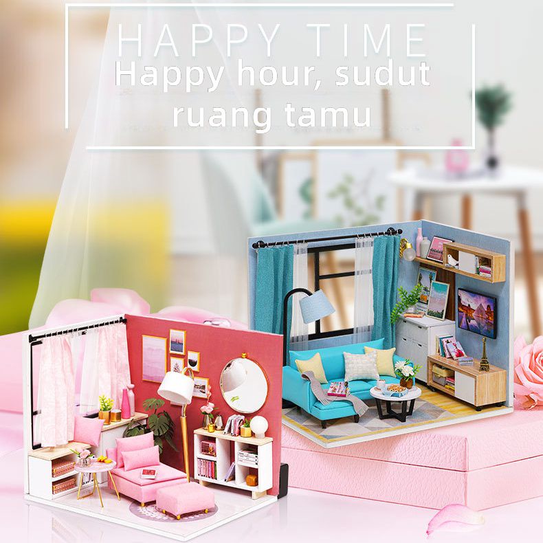 Jual Model Kreatif Pondok Diy Baru, Waktu Kecil Ruang Tamu Sudut Kayu ...