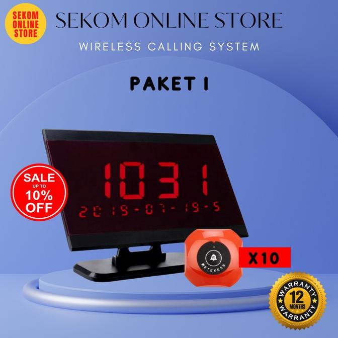 Jual KOLMI Display Wireless Calling System Pager Portable Restoran ...