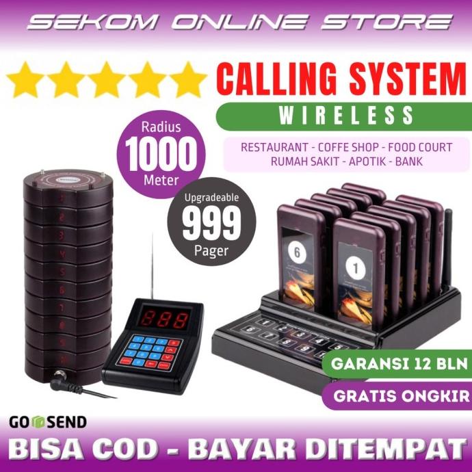 Jual Wireless Calling System - Paging System - Restaurant Pager KOLMI ...