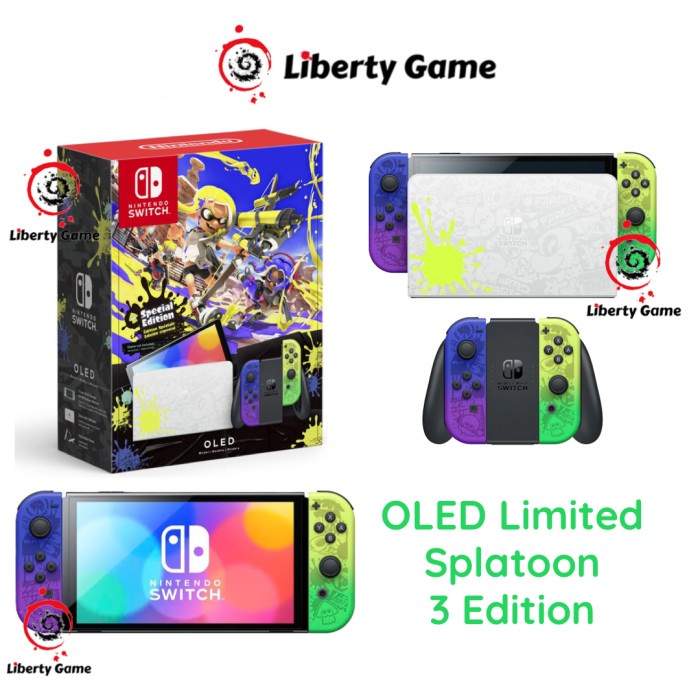Jual Nintendo Switch Oled Console Splatoon 3 Limited Edition | Shopee ...