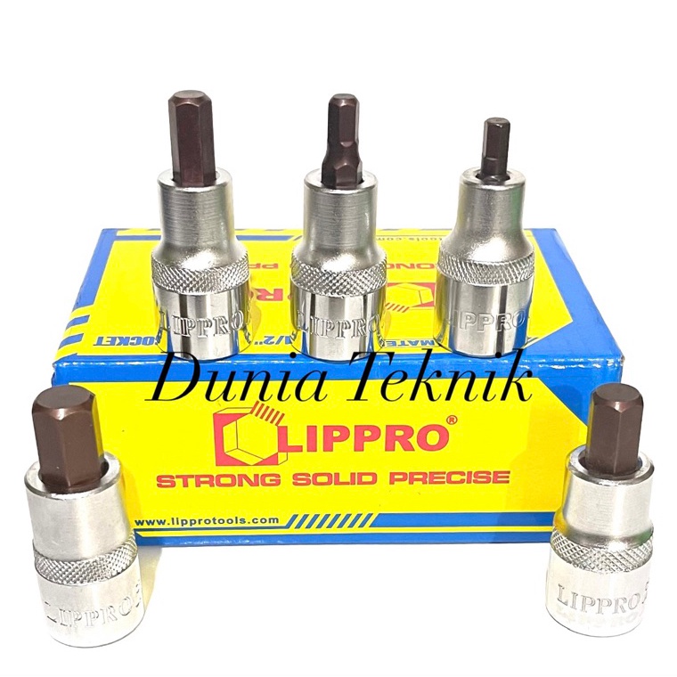 Jual ⁑Paling Popular LIPPRO Hex Bit Socket Mata Sok Kunci L 4 , 5 , 6 ...