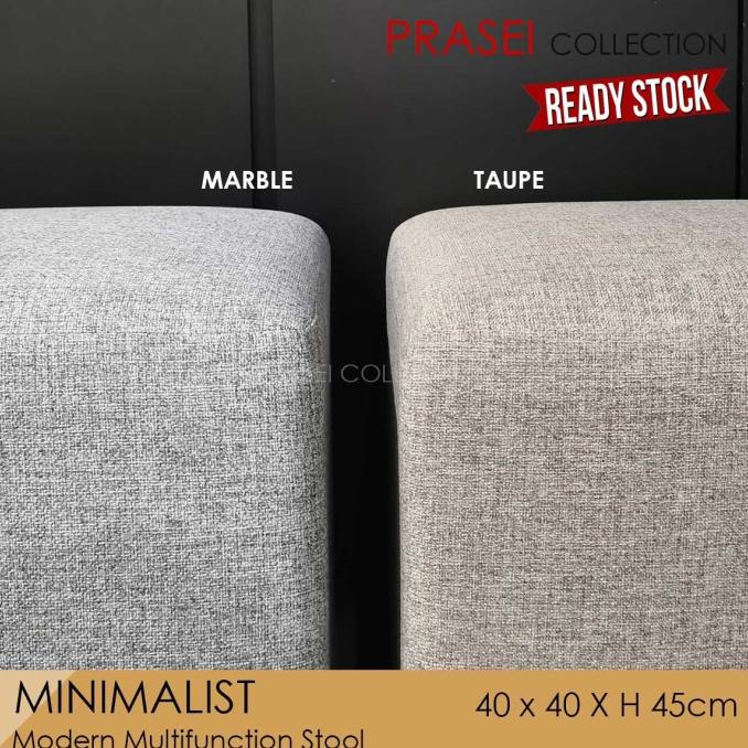 Jual MINIMALIST - Premium Stool Puff Pouf Ottoman Kursi Rias Kain Kotak ...