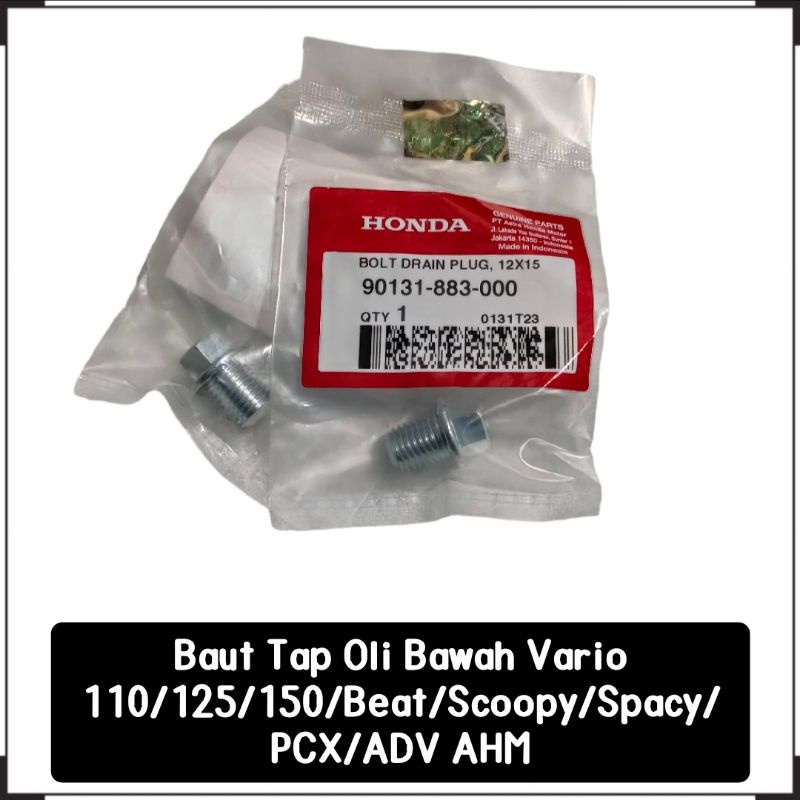 Jual Bolt Drain Plug Baut tap pembuangan oli bawah matic Vario Scoopy ...
