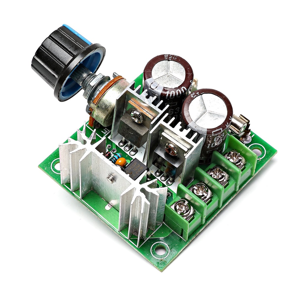 Jual &12V-40V 32V 10A Auto PWM DC Motor Speed Controller Regulator Governor with Knob Switch ...