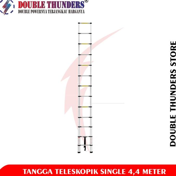 Jual Dt Tangga Lipat Aluminium Teleskopik 4,4M Single Ladder Telescopic ...