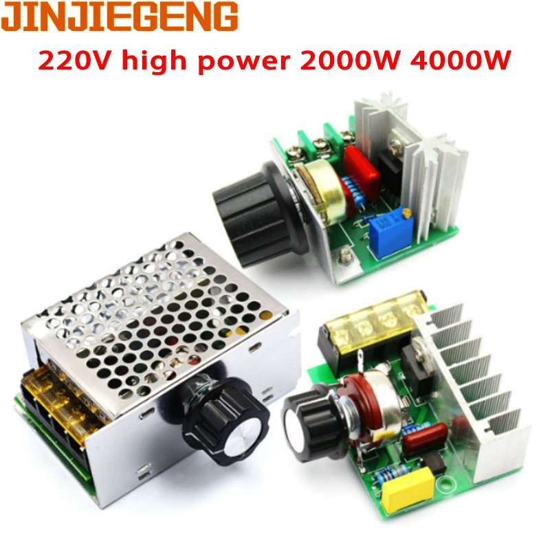 Jual &2000W thyristor governor 4000W motor AC 220V high power ...